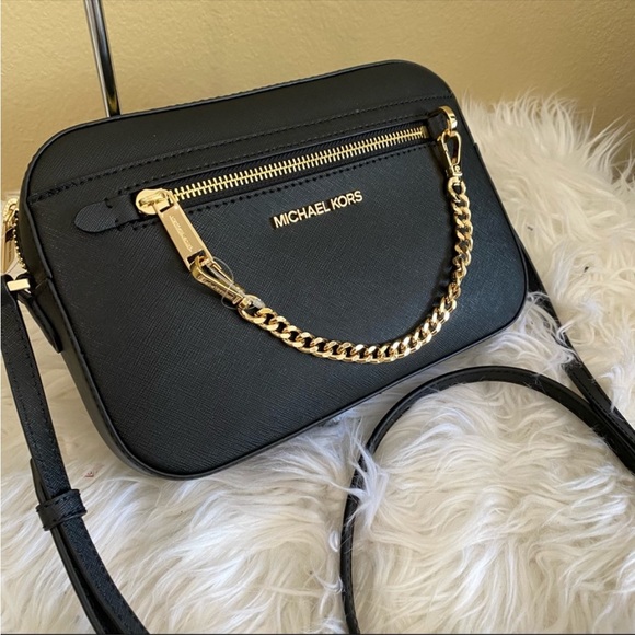 Michael Kors | Bags | Final Sale Michael Kors Jet Set Large Saffiano Leather Crossbody Bag ...